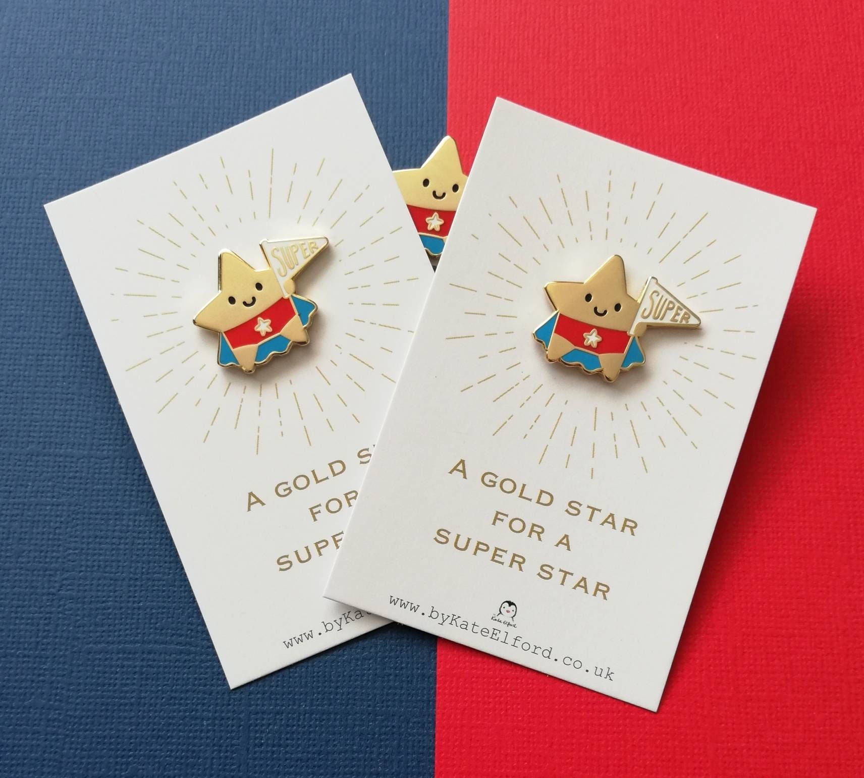 Super star enamel pin cute gold star positive enamel brooch | Etsy