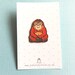 Orangutan Enamel Pin - Mini Cute Ape Badge - Etsy UK
