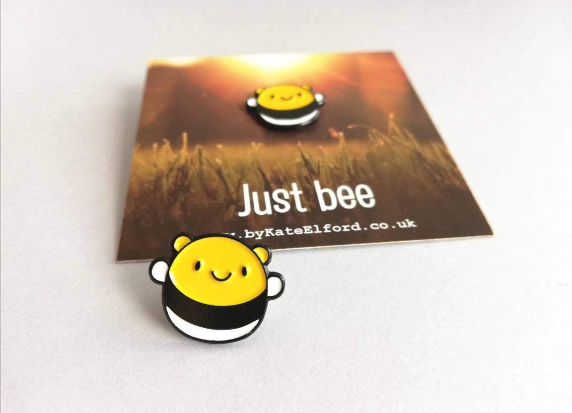 Little Bee Enamel Pin Cute Mini Bumble Bee Positive Cute - Etsy UK