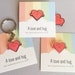 A Love and Hug Mini Magnet, Cute Positive Heart, Tiny Fridge Magnet ...