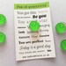Pea of Positivity Magnet, Tiny Recycled Acrylic, Mini Cute Happy Pea ...