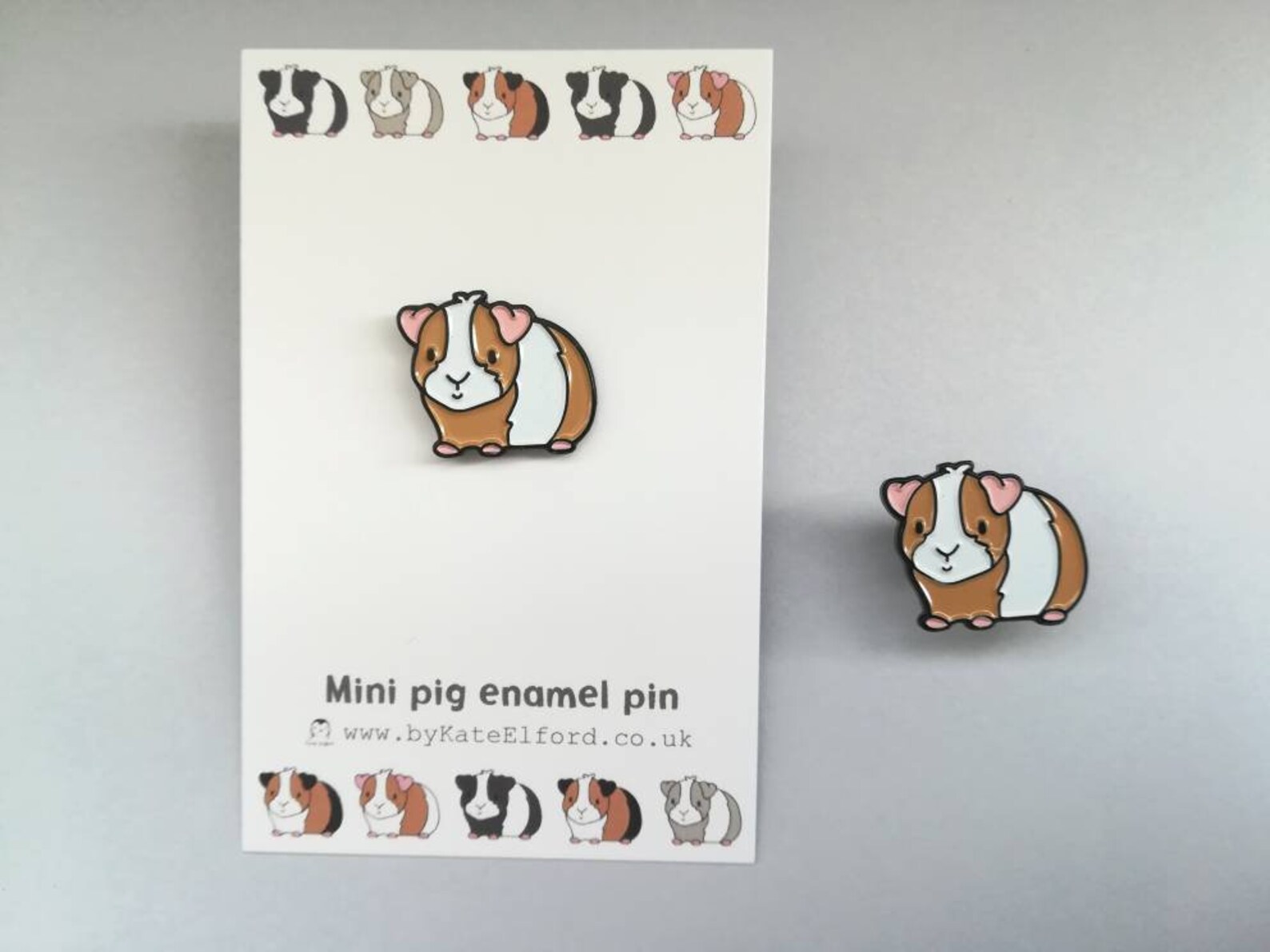 Mini Pig Enamel Pins Black Soft Enamel Badge Guinea Pig - Etsy UK
