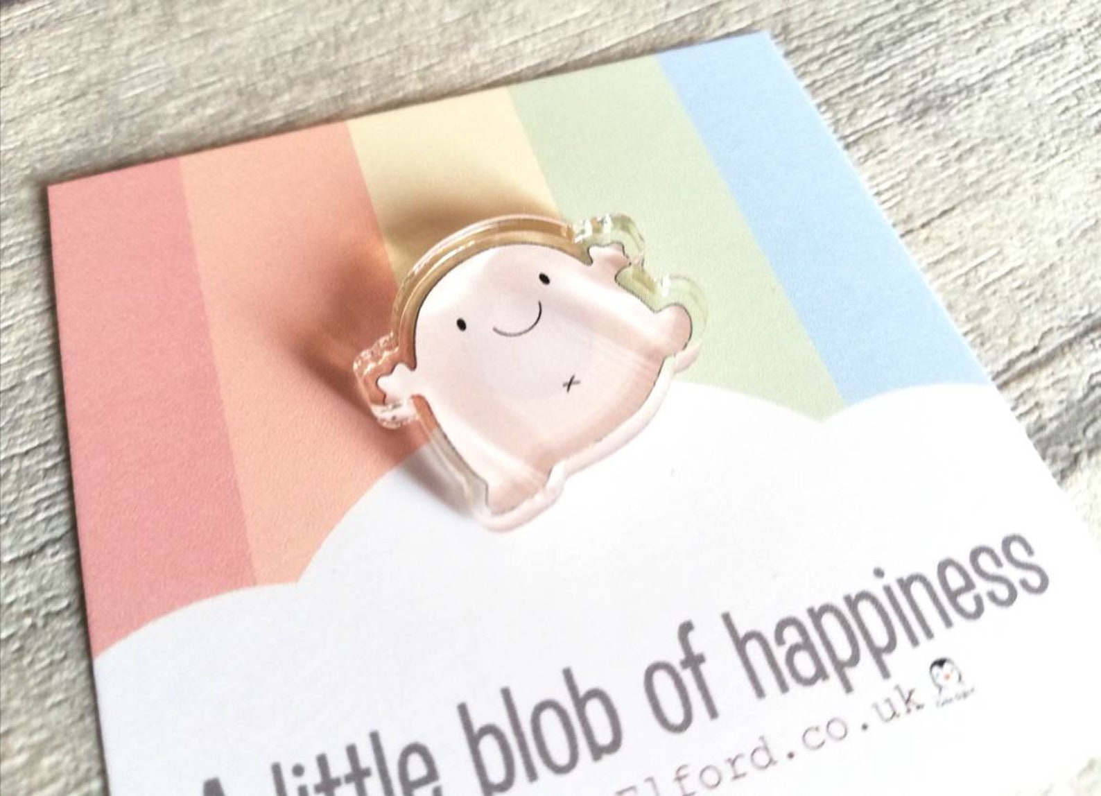 A Little Blob of Happiness Magnet Tiny Recycled Acrylic Mini | Etsy