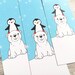 Penguin and Polar Bear Bookmark, Penguin Page Marker, Polar Bear ...