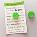 Pea of Positivity Magnet, Tiny Recycled Acrylic, Mini Cute Happy Pea ...
