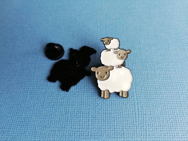 Sheep Enamel Pins Soft Enamel Badge Cute Sheep Enamel Brooch - Etsy UK