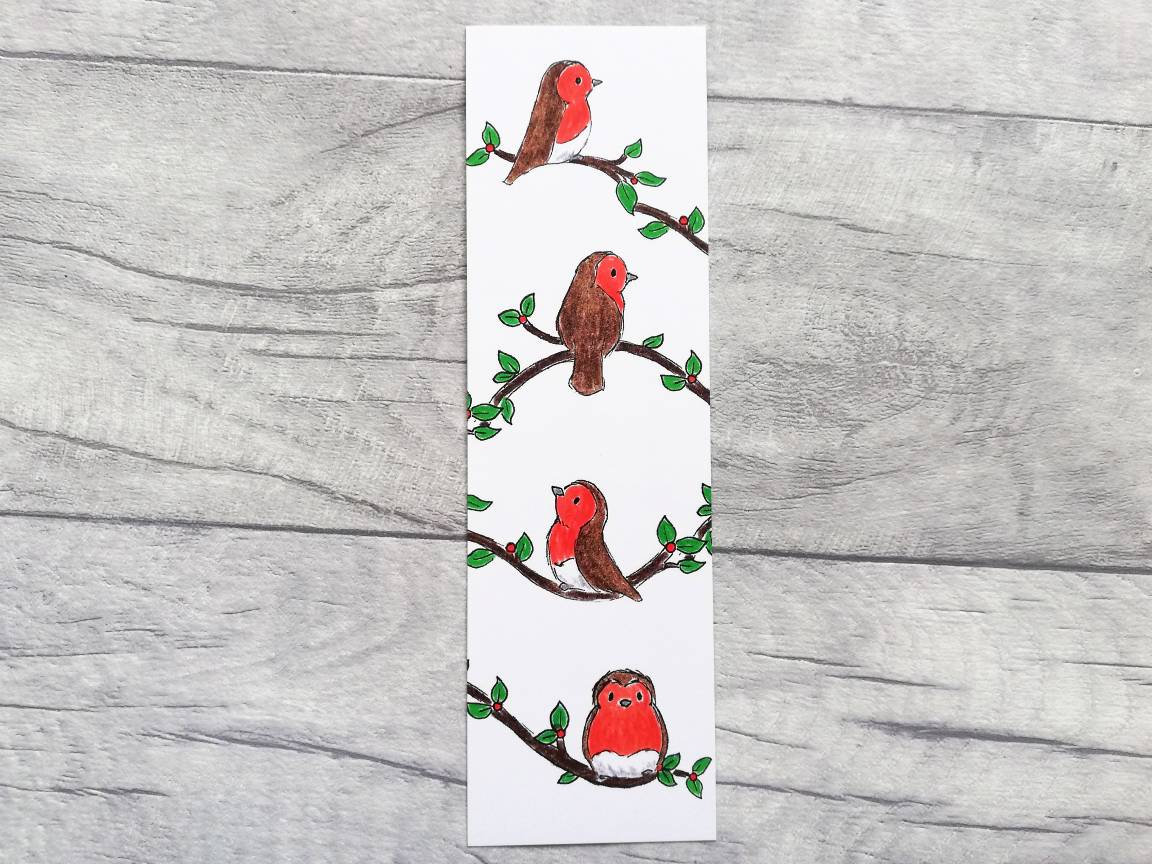 Robin bookmark bird page marker bookmark gift book lover | Etsy
