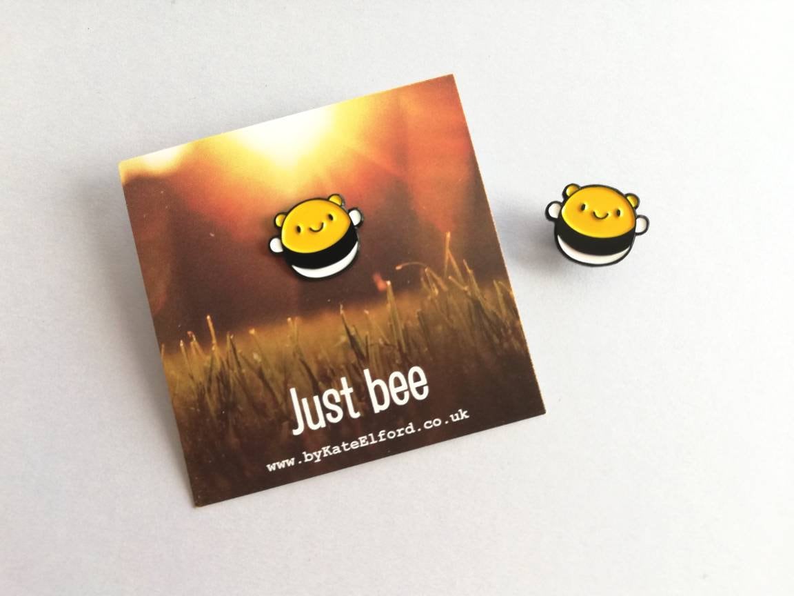 Little Bee Enamel Pin Cute Mini Bumble Bee Positive Cute - Etsy UK