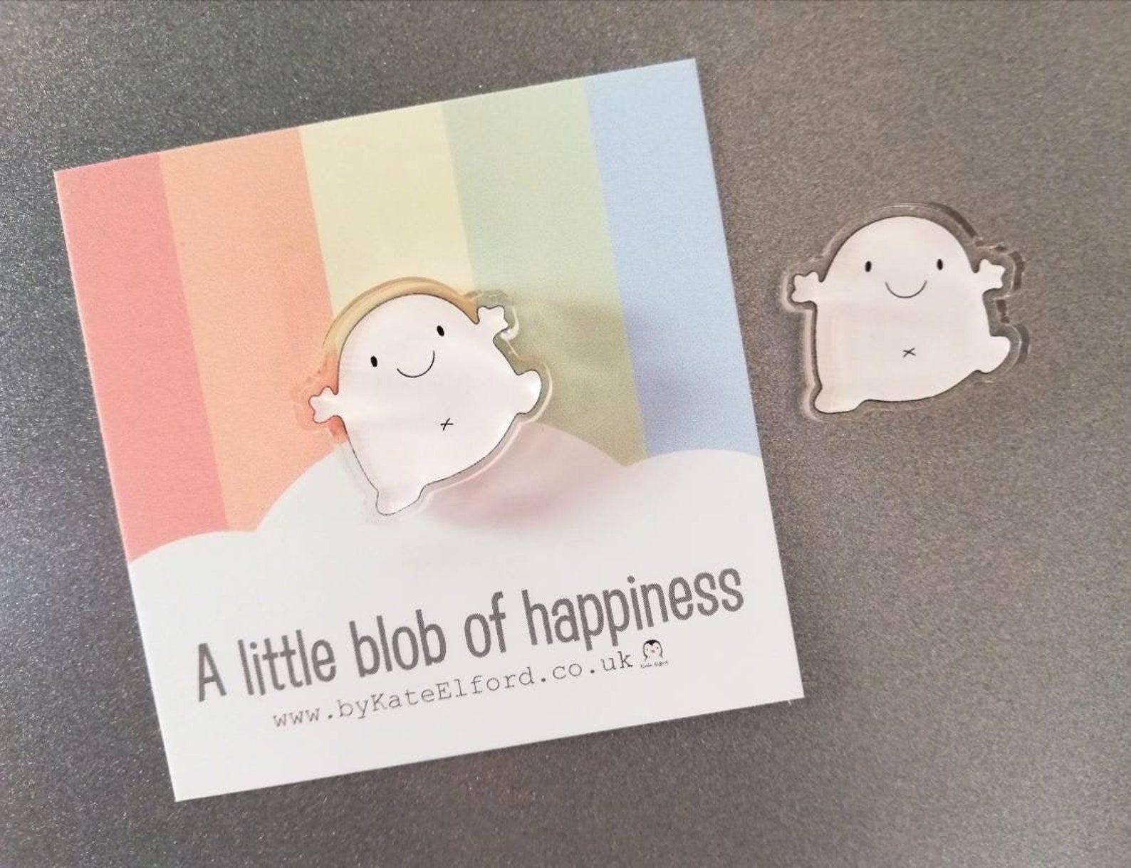 A Little Blob of Happiness Magnet Tiny Recycled Acrylic Mini | Etsy