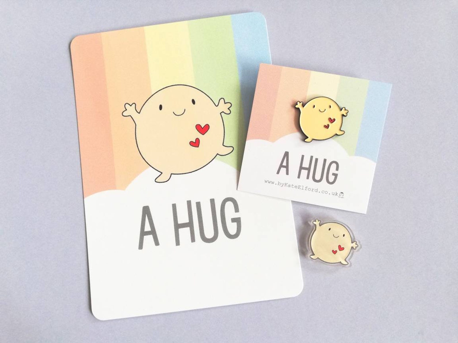 A Hug Enamel Pin Cute Happy Blob Positive Enamel Brooch - Etsy