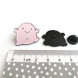 A Little Blob of Happiness Enamel Pin, Cute Pink Blob, Positive Enamel ...
