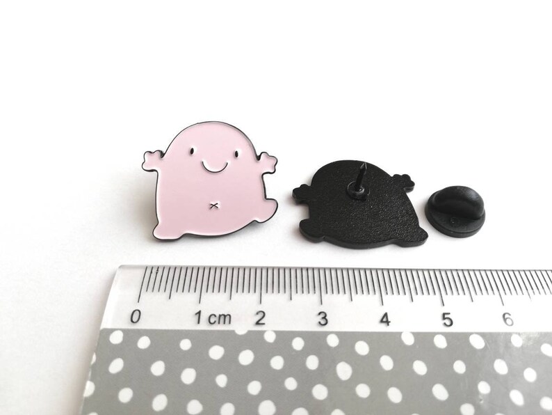 A Little Blob of Happiness Enamel Pin Cute Pink Blob | Etsy