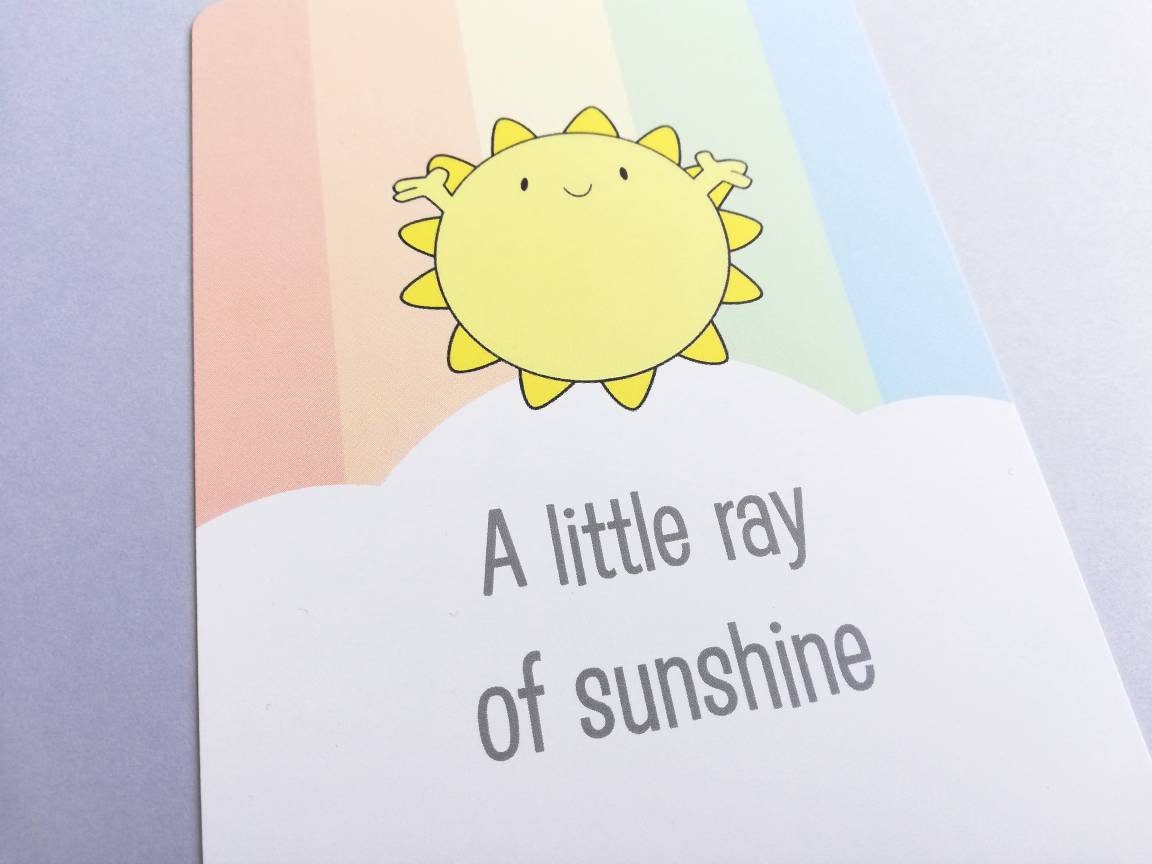 A Little Ray of Sunshine Postcard. A Happy Cheerful Positive - Etsy UK