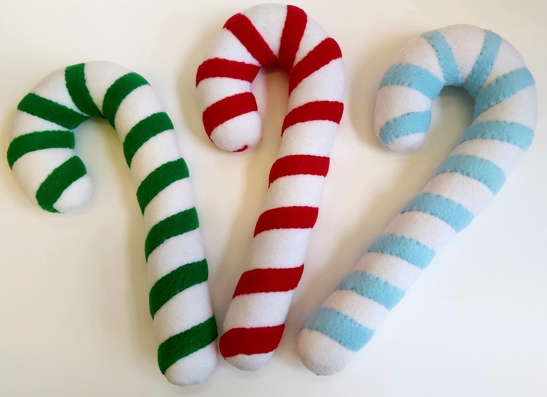 Candy Cane Plushie - Etsy