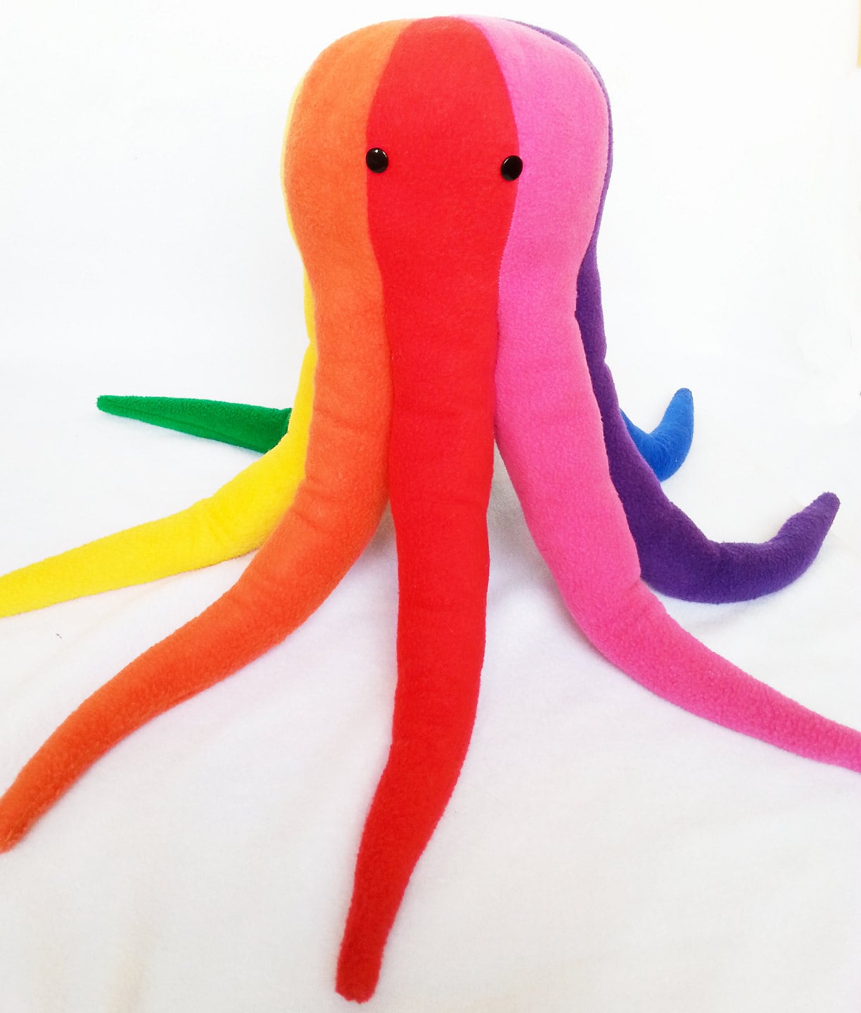 Rainbow Octopus Plushie | Etsy