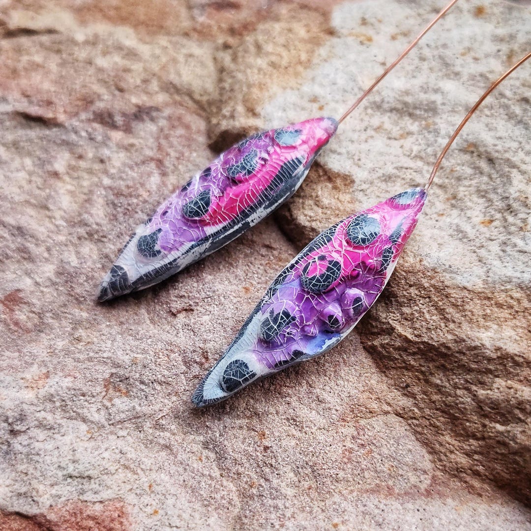Rustic Polymer Clay Pod Headpins - Etsy