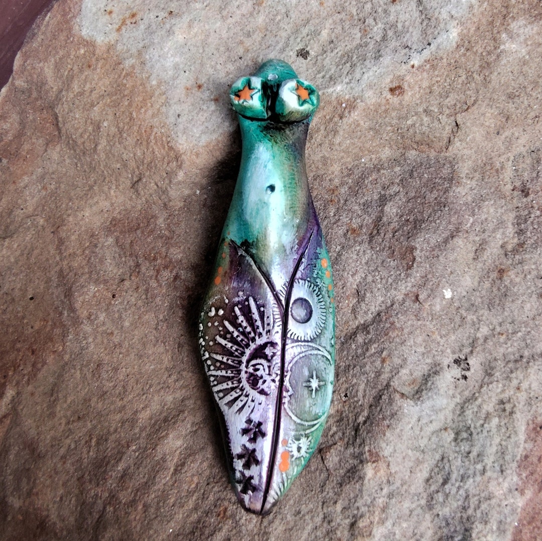 Goddess Pendant Goddess Amulet Handmade Goddess Polymer - Etsy