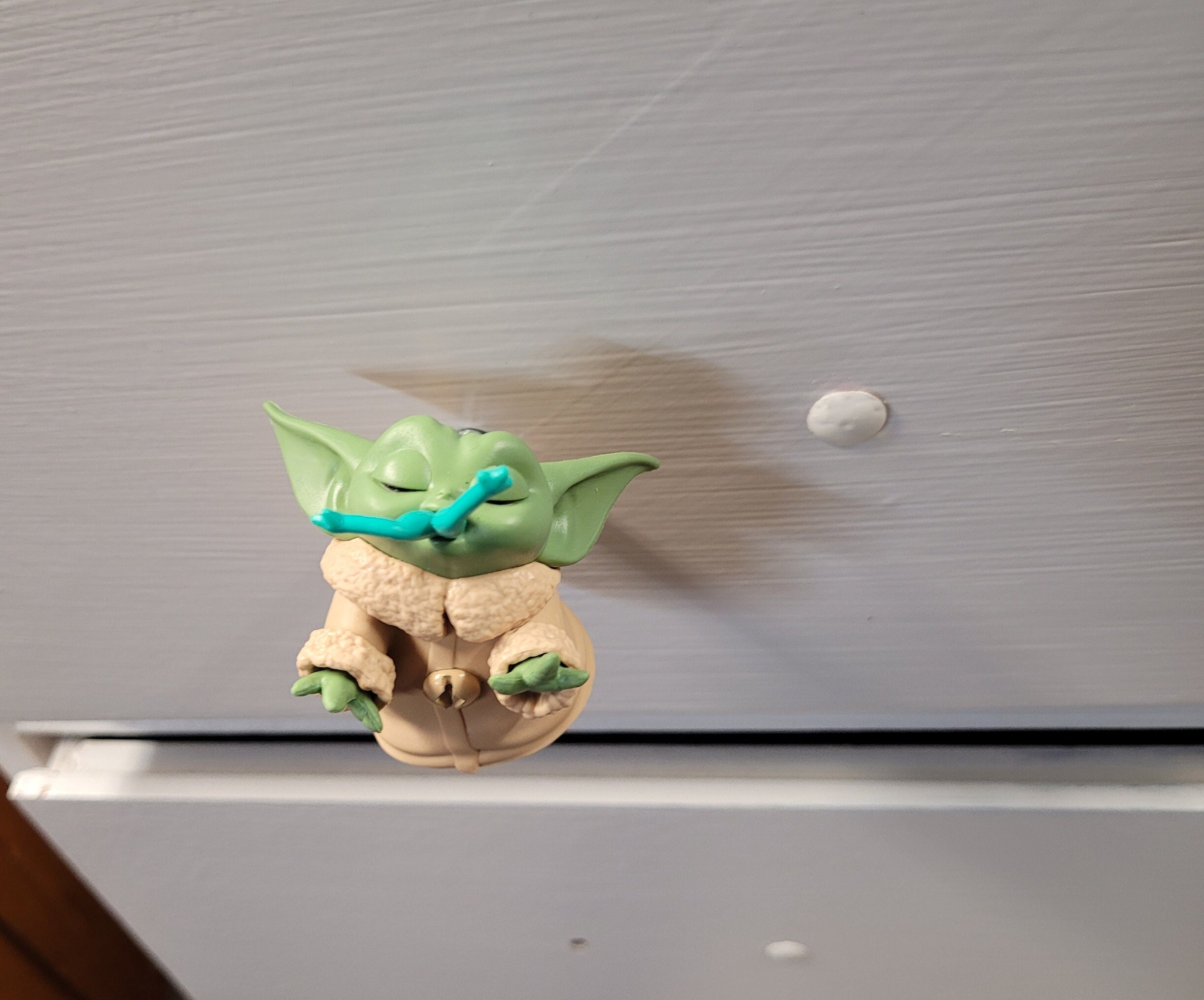 Grogu With a Frog Single Handle | Etsy