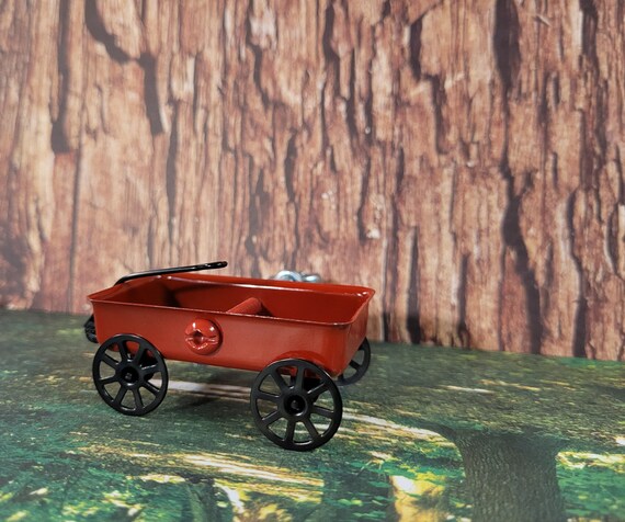 Red Wagon Handle Red Wagon With Handle Royalty Free Vector Image