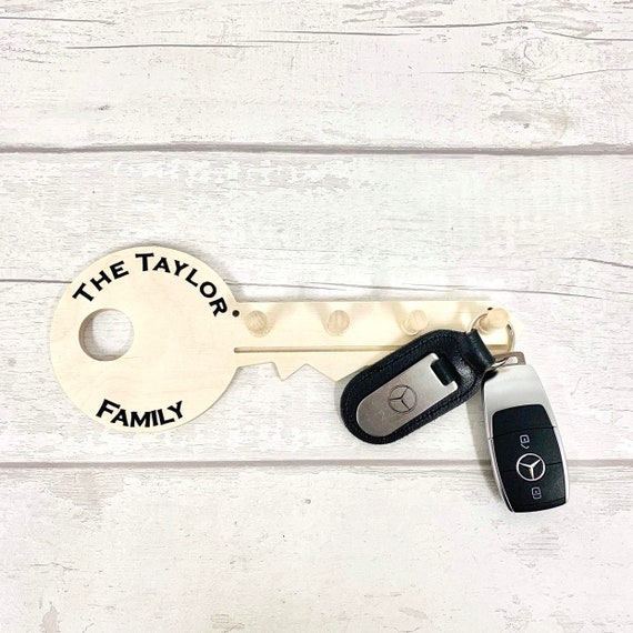 Key Holder Personalised Key Holder Wooden Key Plaque | Etsy
