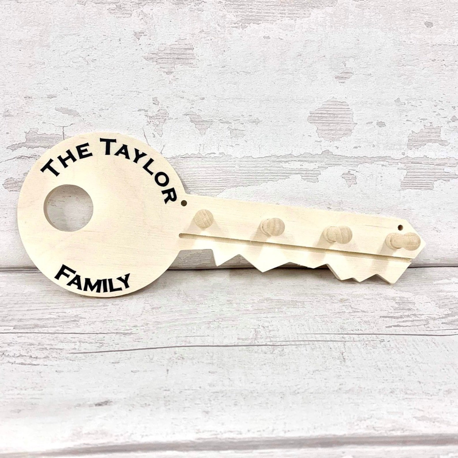 Key Holder Personalised Key Holder Wooden Key Plaque | Etsy