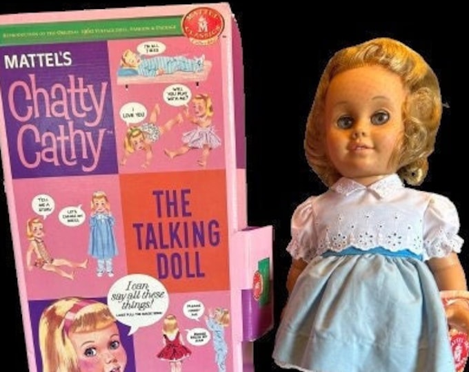 CHATTY CATHY the Talking Doll Mattel 1998 New in Box Great Graphics on ...