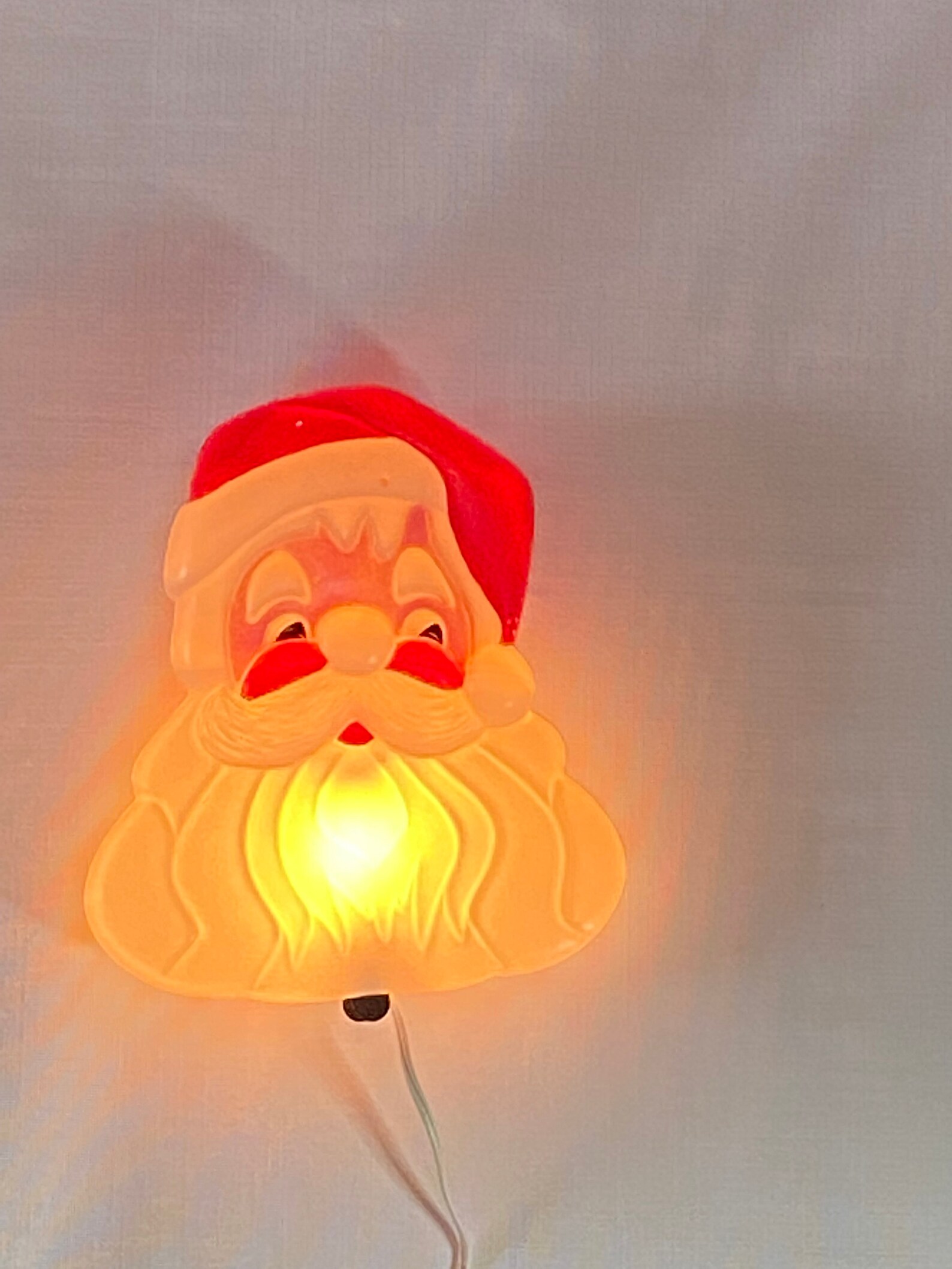 Vintage Noma Christmas Window Lite 2 Sided NOMA 1990 Santa - Etsy