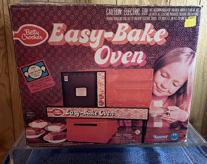 Vintage 1970's Easy Bake Oven in Original Box Working - Etsy