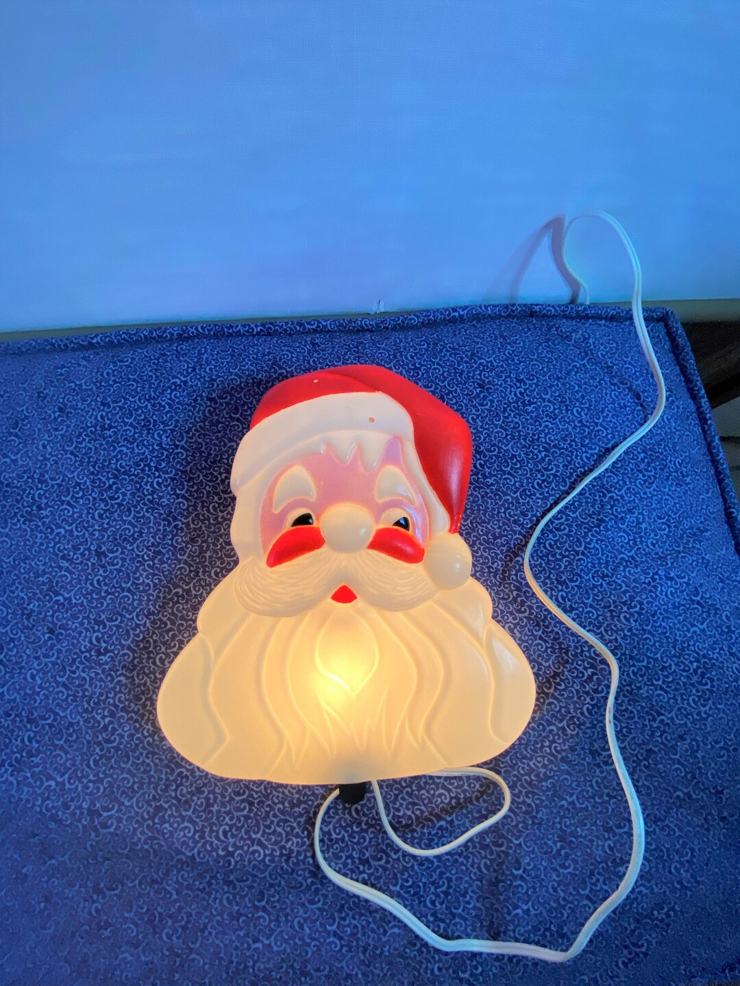 Vintage Noma Christmas Window Lite 2 Sided NOMA 1990 Santa - Etsy