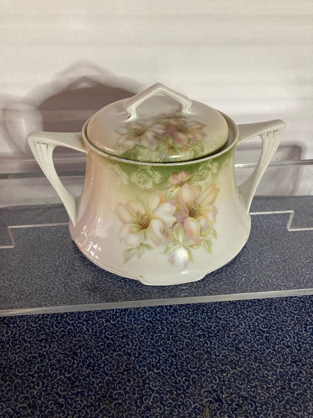 Vintage R S German Lilly Lidded Biscuit Jar Circa 1950 - Etsy