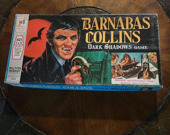 Vintage 1969 Barnabas Collins Dark Shadows Game by Milton Bradley ...