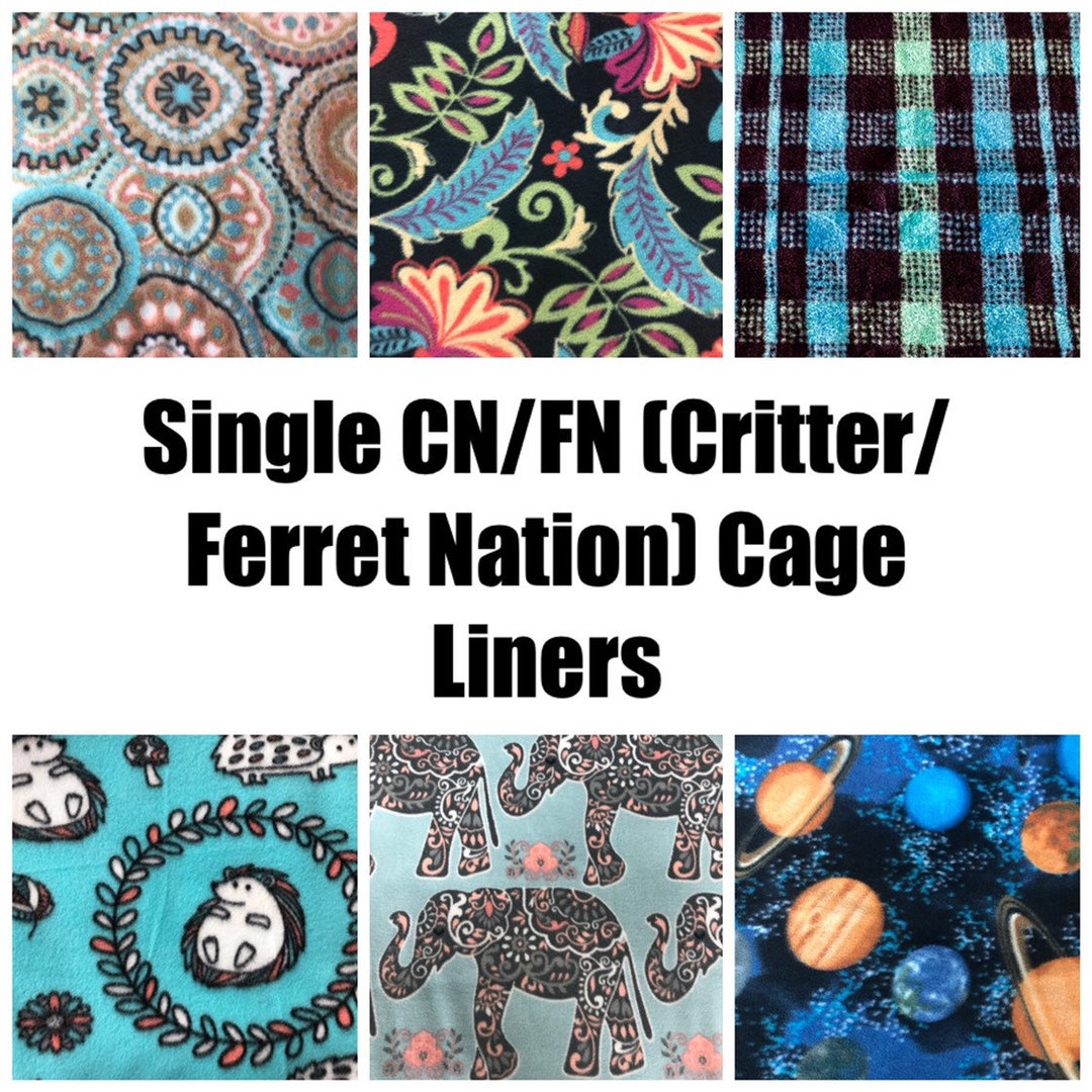 Custom Single Critter/ferret Nation Cage Liners - Etsy