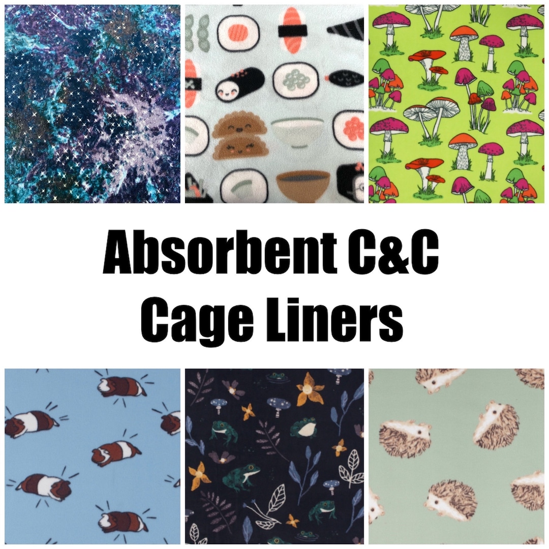 Absorbent C&C Cage Liners for Guinea Pigs, Hedgehogs, Rabbits, Ferrets ...