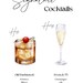 Customisable Classy Signature Cocktails Poster - His and Hers Drinks ...