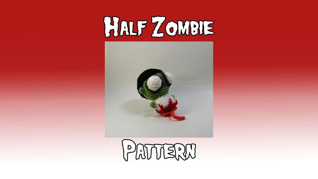Half Zombie Crochet Pattern - Amigurumi Zombie - Yarn Intestines ...