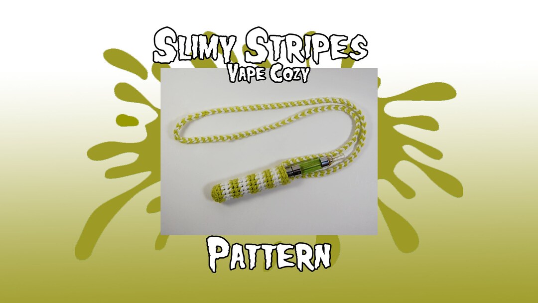 Slimy Stripes Vape Cozy Pattern Crochet Pattern Vape Cozy Vape Pen ...