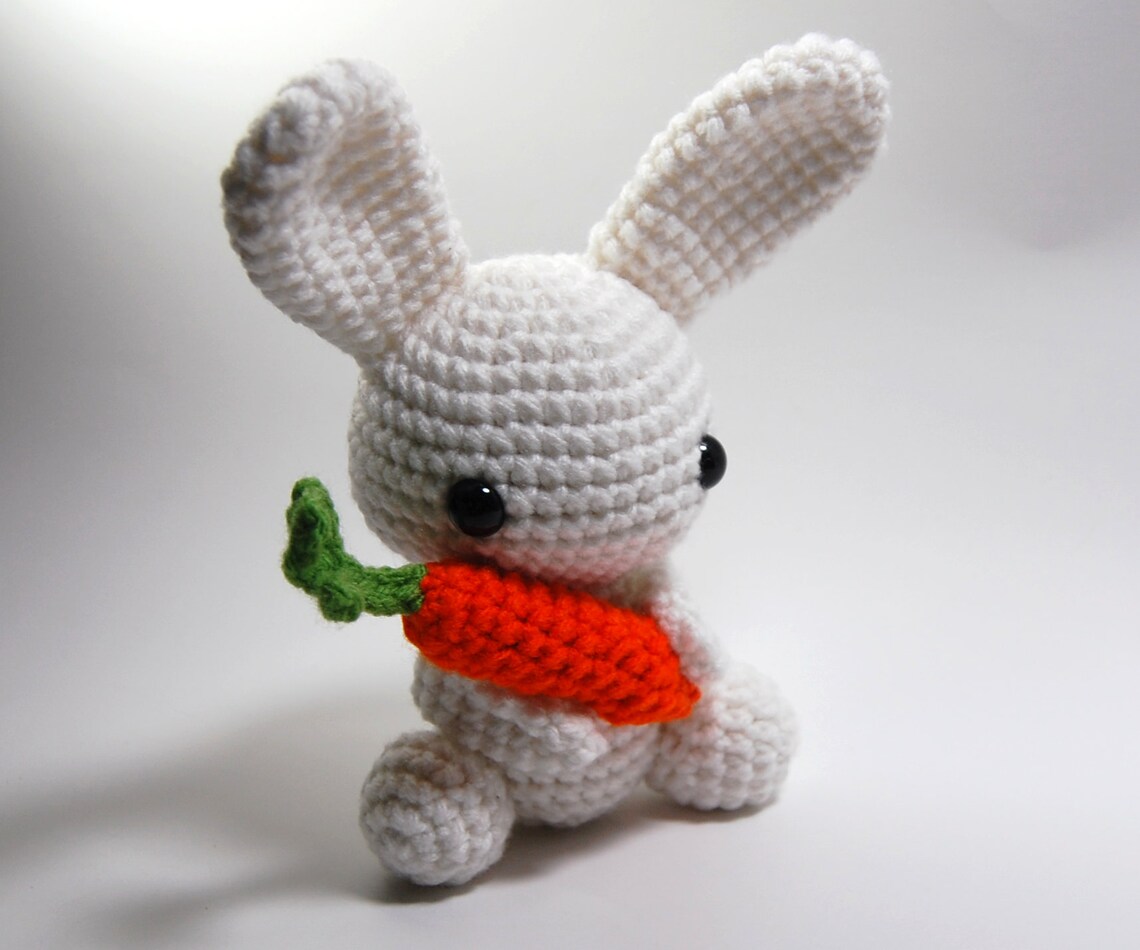 Bunny With Carrot Pattern PDF Crochet Pattern Amigurumi | Etsy