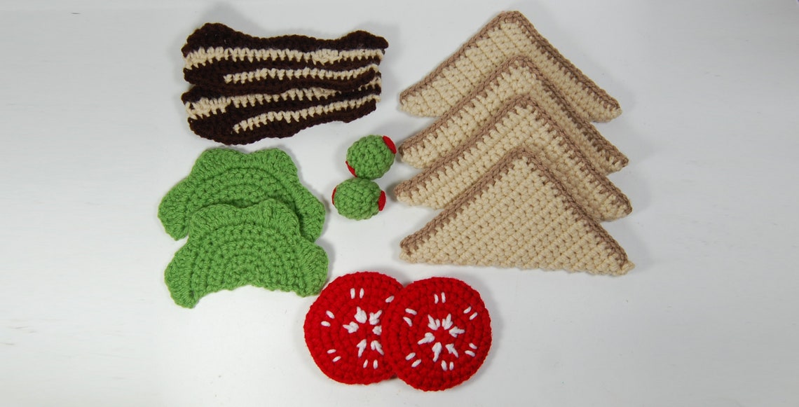 BLT Sandwich Crochet Pattern Amigurumi Sandwich Pattern - Etsy