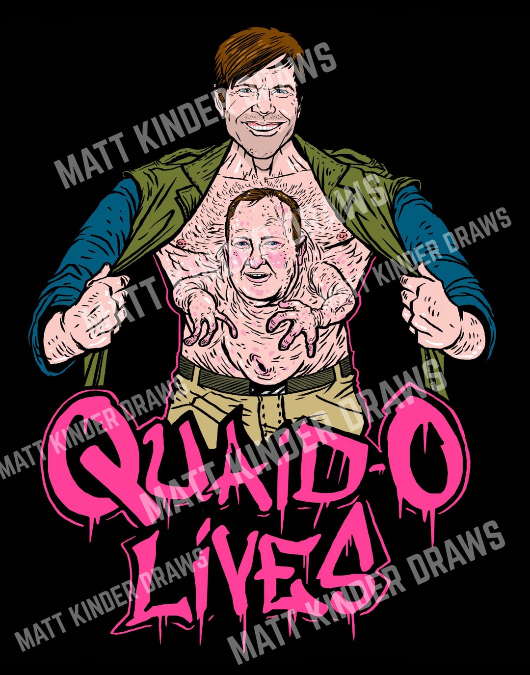Quaid-o: Total Recall/quaid Bros Parody 11x14 Print - Etsy