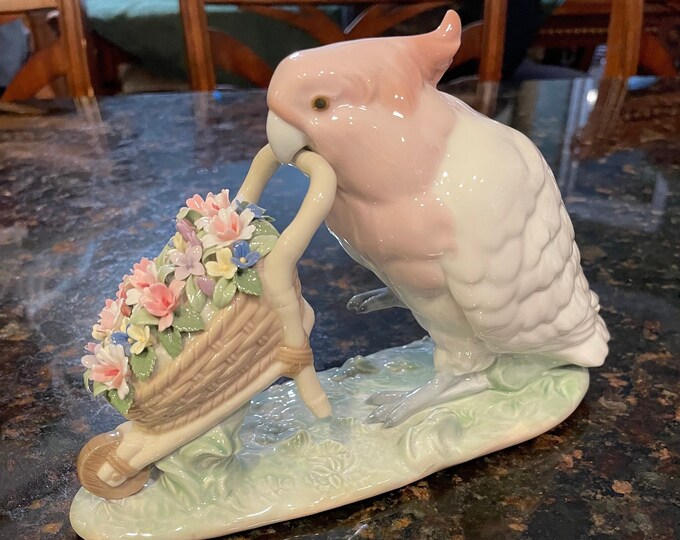 Lladro Figurine: 6517 ~ Bird Pushing Flowers ~ How Skillful ~ in ...