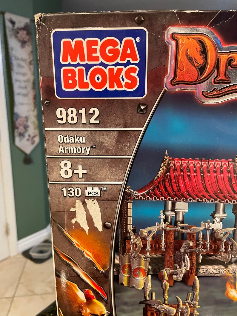 Mega Bloks Construx Dragons Metal Ages Odaku Armory (9812) Vintage ...