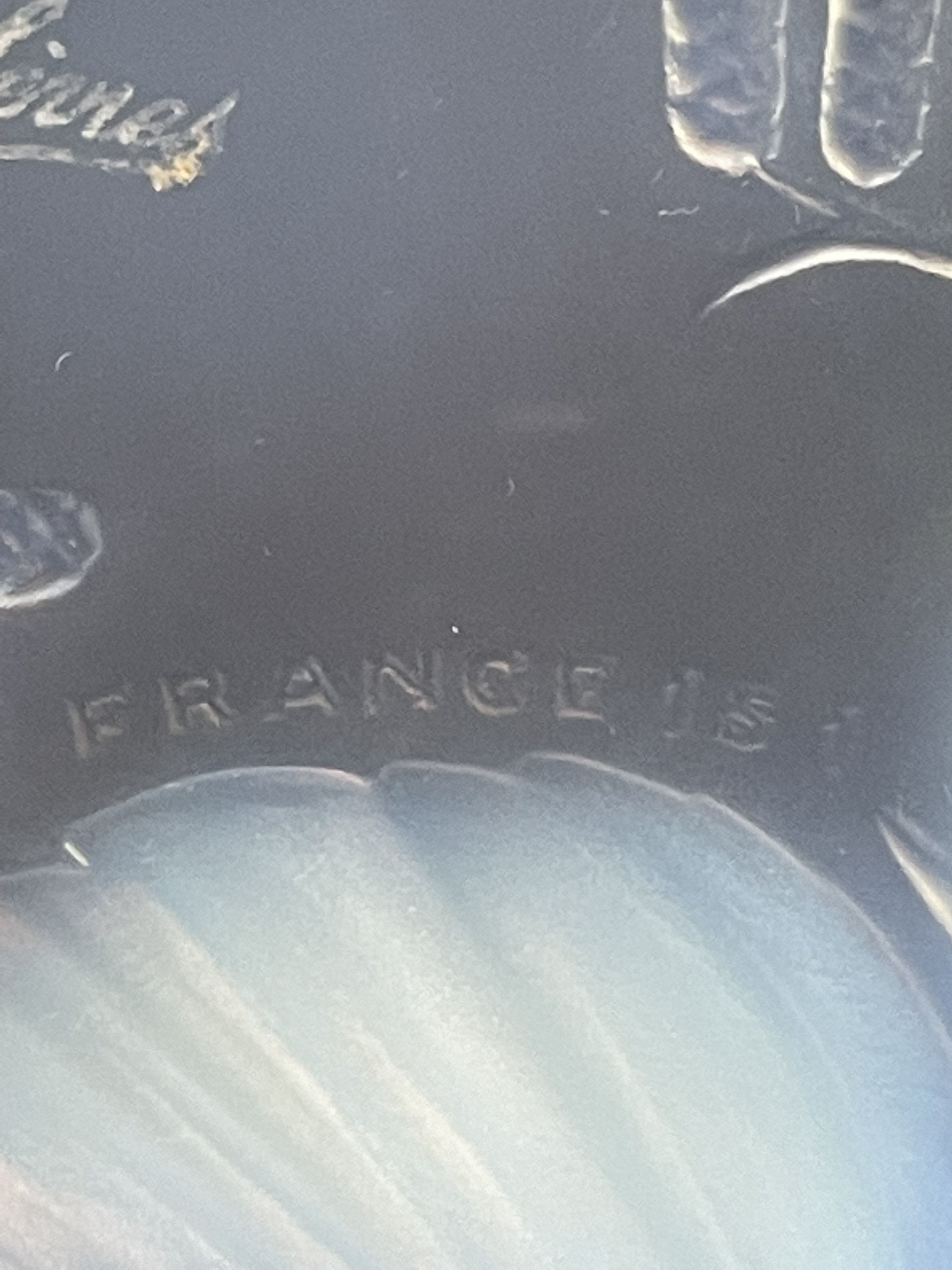 SIRVES Etling France Art Deco Flower Opalescent Footed Glass - Etsy