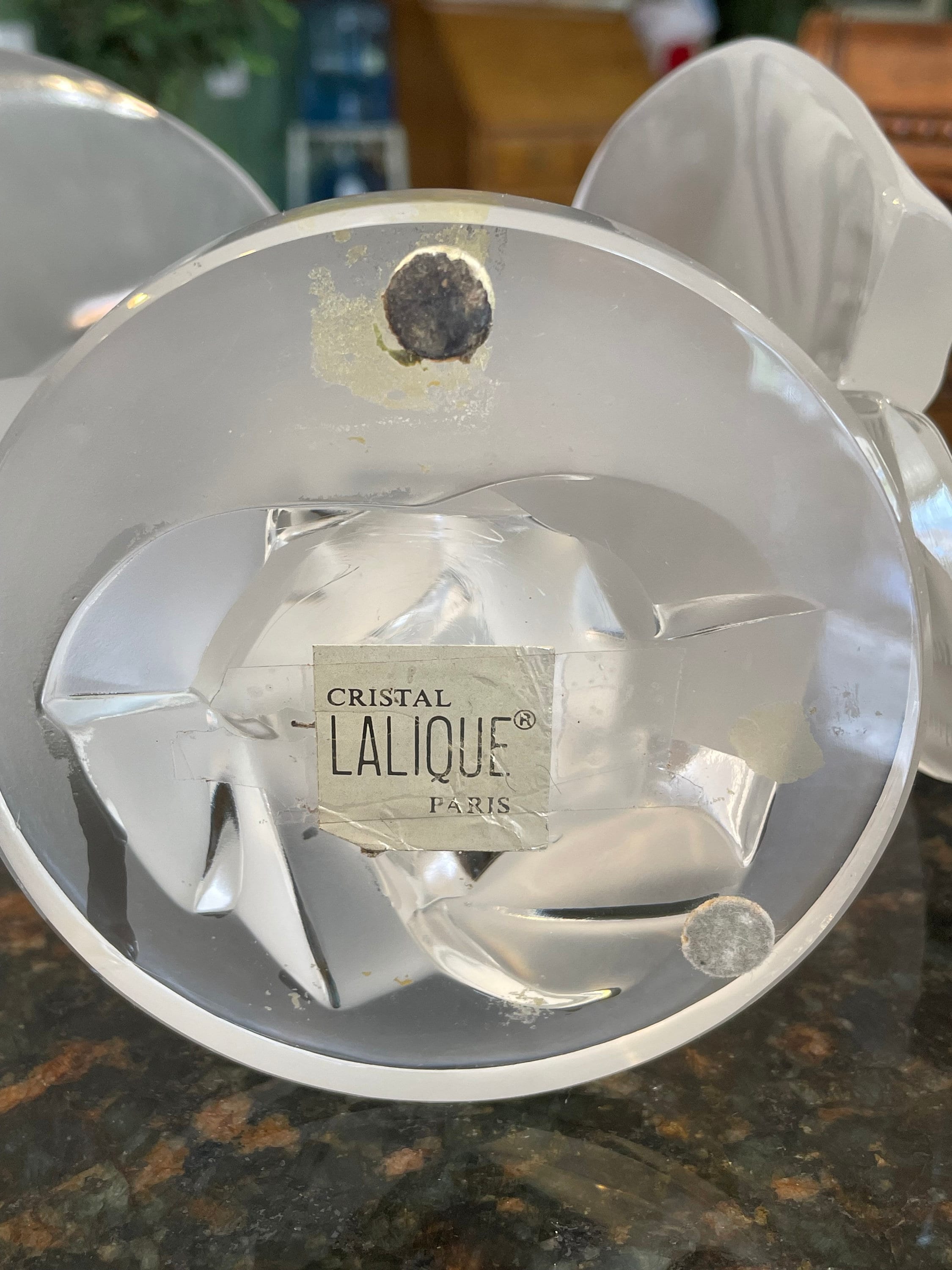 Lalique HUGE Crystal ARIANE DOVES Figure Satin-finish 8.5 Inches Tall ...
