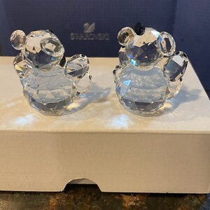 Two Crystal Caravan, Faceted Crystal Bride and Groom Teddy Bears, 1985 ...