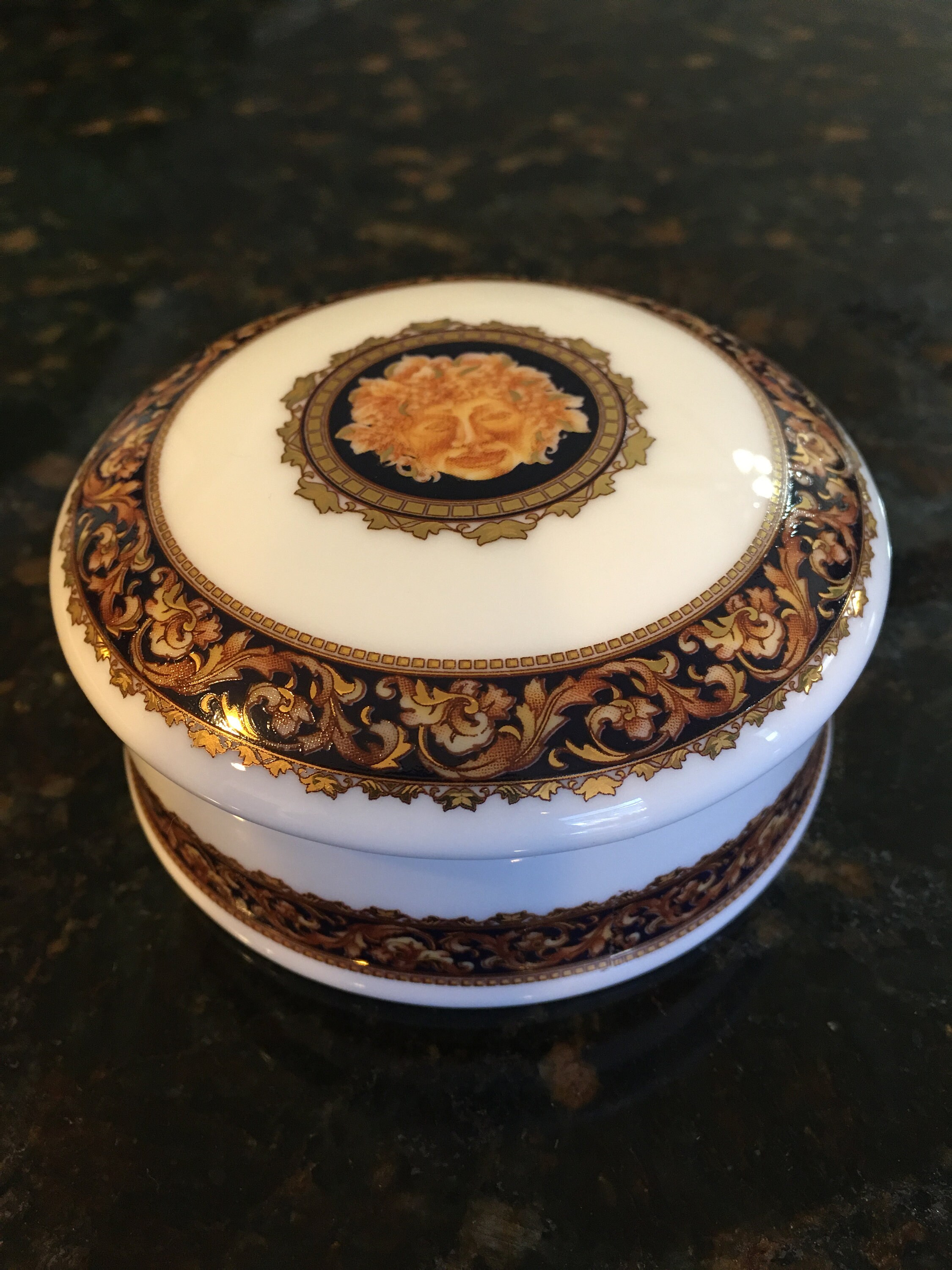T. Limoges BACCHUS Trinket Box ~ 3.5 Inches Round ~ Stunning, Excellent ...