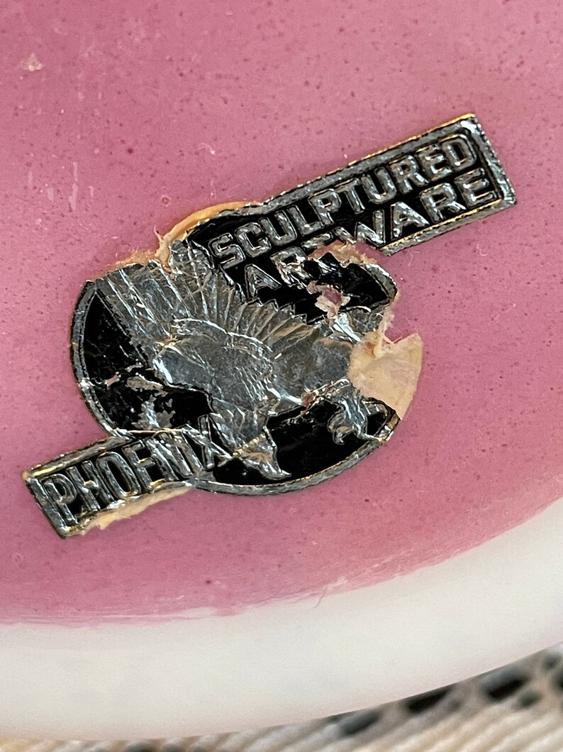 Phoenix Glass Sculptured Artware Wild Rose Vase Pink Satin - Etsy