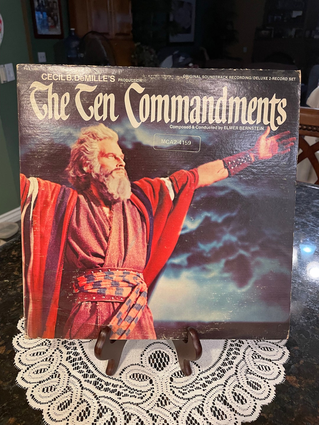 The Ten Commandments Soundtrack 2 LP Paramount-pas-1006 Elmer Bernstein ...