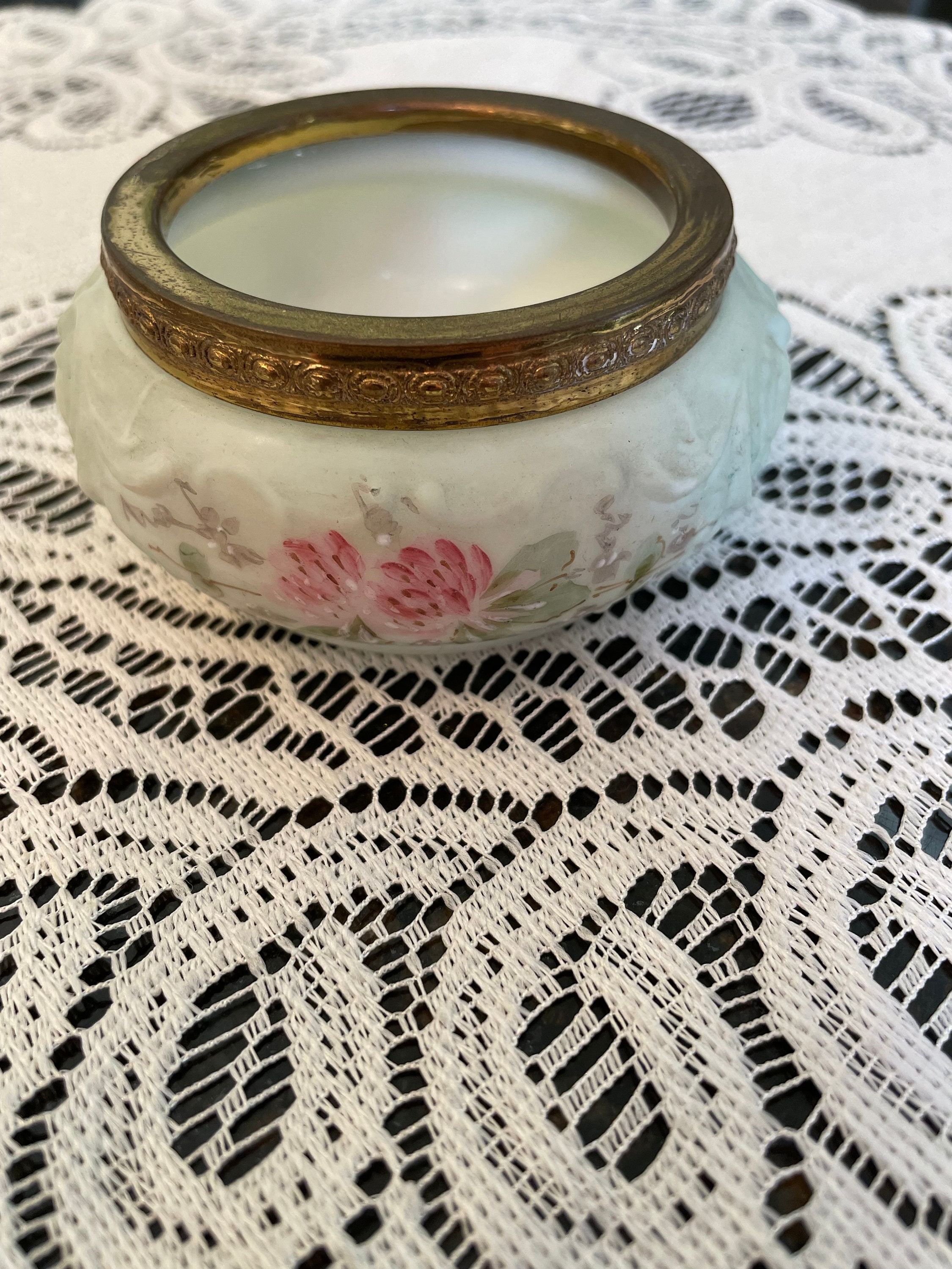 THREE Victorian WAVECREST Art Glass Open Ormolu Collar Trays - Etsy