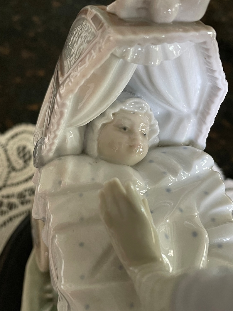 Rare Lladro "baby's Outing" MOTHER Pushing Baby in Stroller #4938 ~ on ...