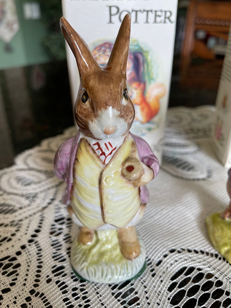 Six Beatrix Potter and Bunnykin Figurines Excellent Condition Jogging ...